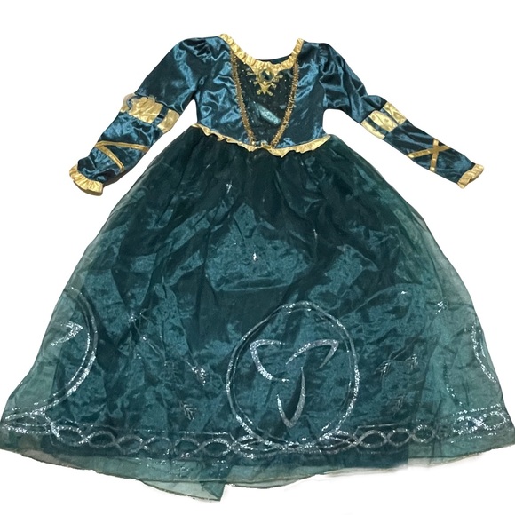 Disney | Costumes | Disney Princess Merida Green Toddler Child Dress Up ...